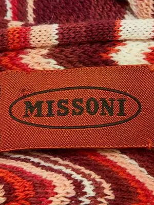 Missoni Chevron-patterned Knitted Scarf