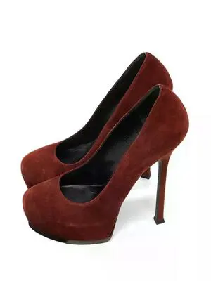 Saint Laurent Tribtoo Platform Pumps - Brown