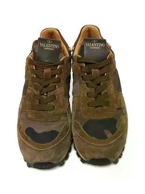 Valentino Garavani Rockrunner Camouflage Sneakers - Brown