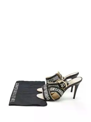 JIMMY CHOO Bailey Logo-strap Stiletto Sandals