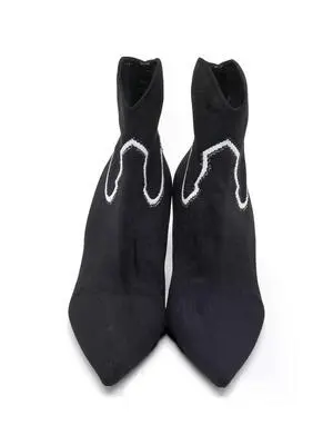 Dior Stretch-knit Cowboy Ankle Boots