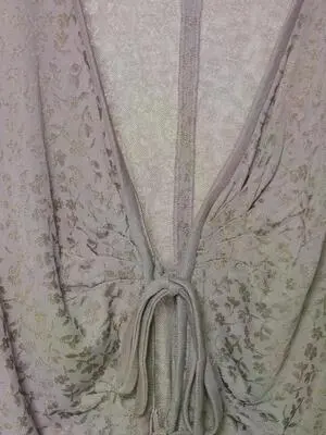 Emporio Armani Floral Jacquard Tie-front Sweater