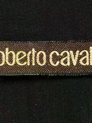 Roberto Cavalli Embellished Silk Shirt - Black