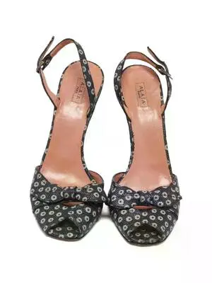 Alaïa Bow Ankle-strap Sandals