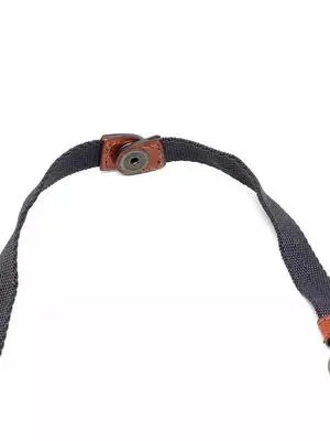 Marni Leather And Wood Chain-link Necklace