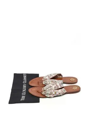Tory Burch Carson Print Thong Sandals