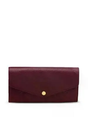 LOUIS VUITTON Medium Sarah Monogram Empreinte Leather Wallet - Red