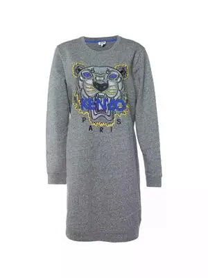 Kenzo Embroidered Tiger Sweater Dress