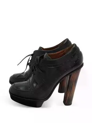 Fendi Lace-up Brogue Ankle Boots