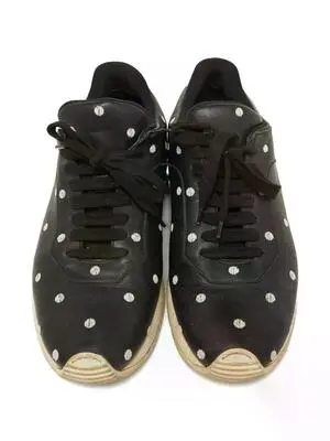 Dior Polka-dot Print Lace-up Sneakers
