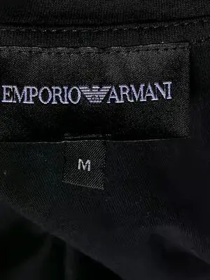 Emporio Armani Patch-detail V-neck T-shirt