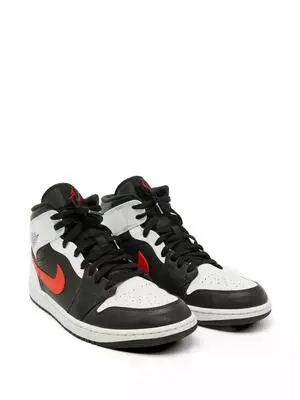 JORDAN 1 Leather Sneakers - Black