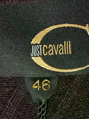 Just Cavalli Ribbed-knit V-neck Tank Top
