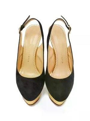 CHARLOTTE OLYMPIA Dolly Heeled Pumps - Black