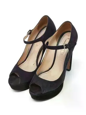 Prada Platform Suede Sandals