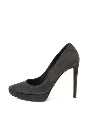 SERGIO ROSSI Suede Pointed-toe Platform Pumps