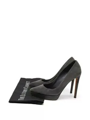 SERGIO ROSSI Suede Pointed-toe Platform Pumps