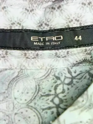 Etro Multicolor Kaleidoscope Print Long Sleeve Shirt