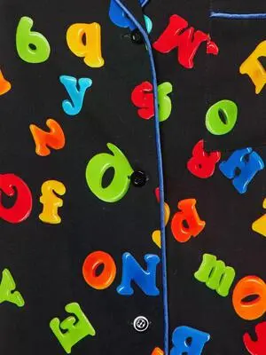 Moschino Letter-print Crepe Shirt
