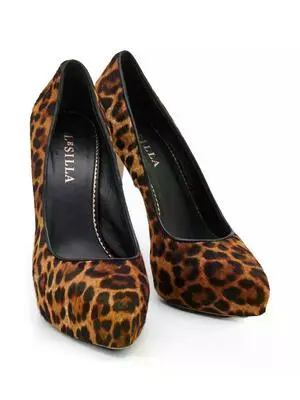 LE SILLA Leopard-print Platform Pumps