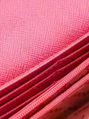 Dkny Logo-detail Leather Wallet - Red