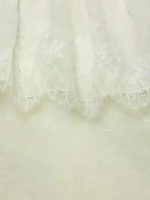 Chloé Lace-trimmed Knit T-shirt