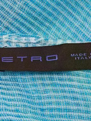 Etro Check-pattern Fringed Scarf