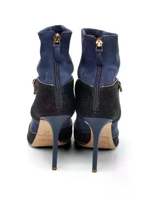 MALONE SOULIERS Glitter Buckle Heeled Boots