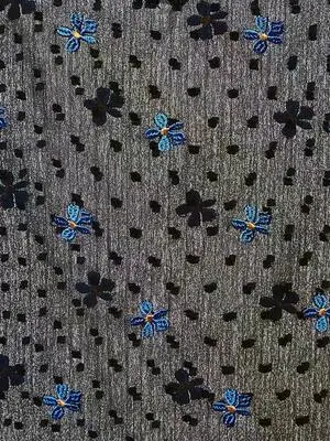 Maje Dotted Ruffled Blouse