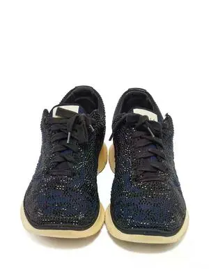 LE SILLA Crystal-embellished Knit Sneakers