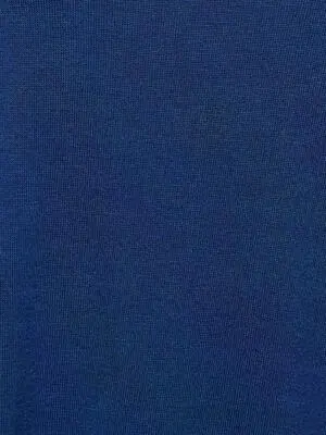 Versace Chiffon Paneled V-neck Sweater