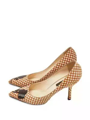 LOUIS VUITTON Damier Calf Hair Pumps