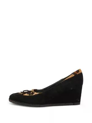 STUART WEITZMAN Calf Hair Wedge Pumps