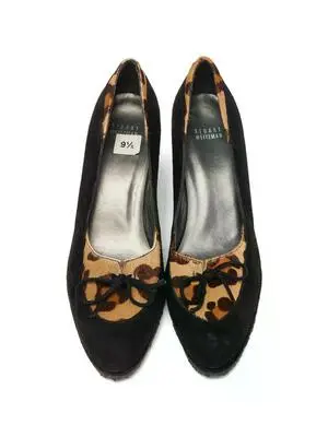 STUART WEITZMAN Calf Hair Wedge Pumps