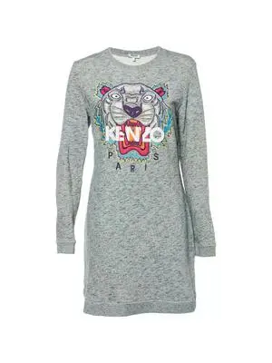 Kenzo Tiger Embroidered Midi Dress