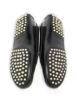 TOD'S Animal-print Patent Leather Gommino Loafers