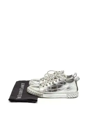 GIUSEPPE ZANOTTI Croc-embossed Low-top Sneakers