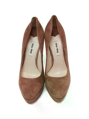 Miu Miu Platform Suede Pumps