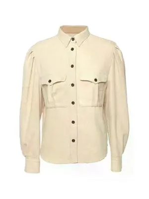 MARANT ETOILE Beige Puff Sleeve Shirt