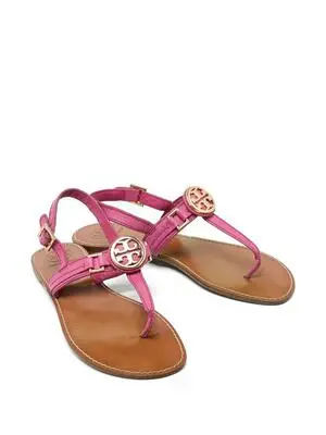 Tory Burch Logo Detail Thong Sandals