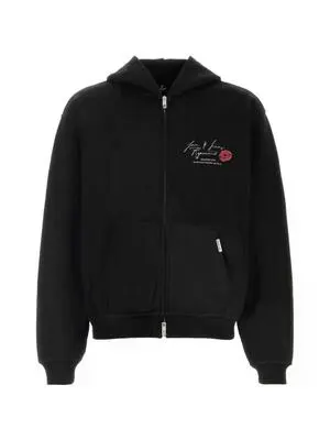 REPRESENT Logo-print Zip-up Hoodie