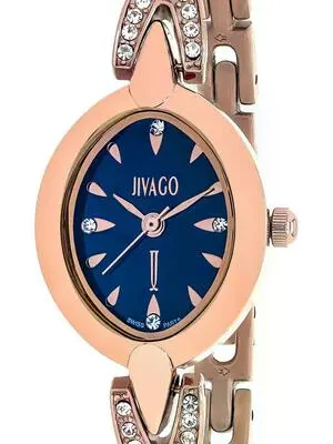 JIVAGO Via Crystal Rose Gold-tone Watch
