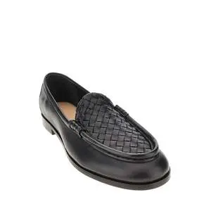 Bottega Veneta Silenzio Nappa Leather Loafers - Black