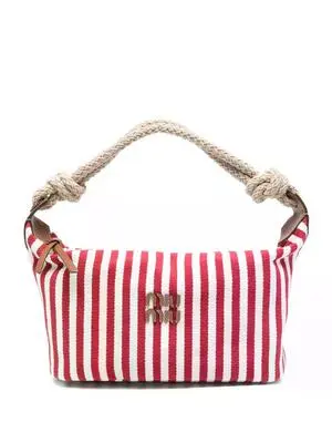 Miu Miu Striped Rope-handle Tote Bag
