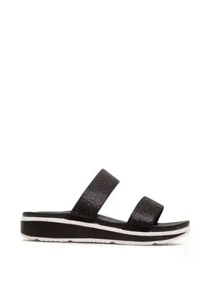 PÉCHÉ ORIGINEL Sequin-embellished Sandals - Black
