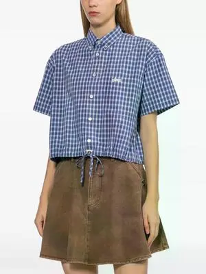 AAPE BY *A BATHING APE Cotton Checked Top