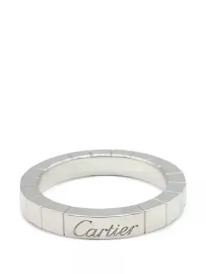 Cartier 18k White Gold Lanière Ring - Silver