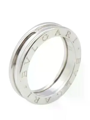 BVLGARI B.zero1 18k White Gold Band Ring - Silver