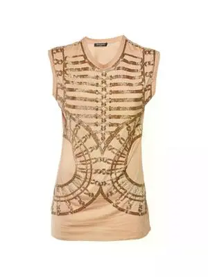 Balmain Embellished Sleeveless Top