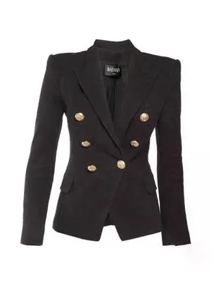 Balmain Double-breasted Tweed Blazer